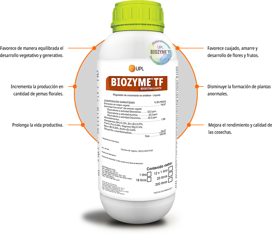 Biozyme® TF es un bioestimulante de origen natural con efecto ...
